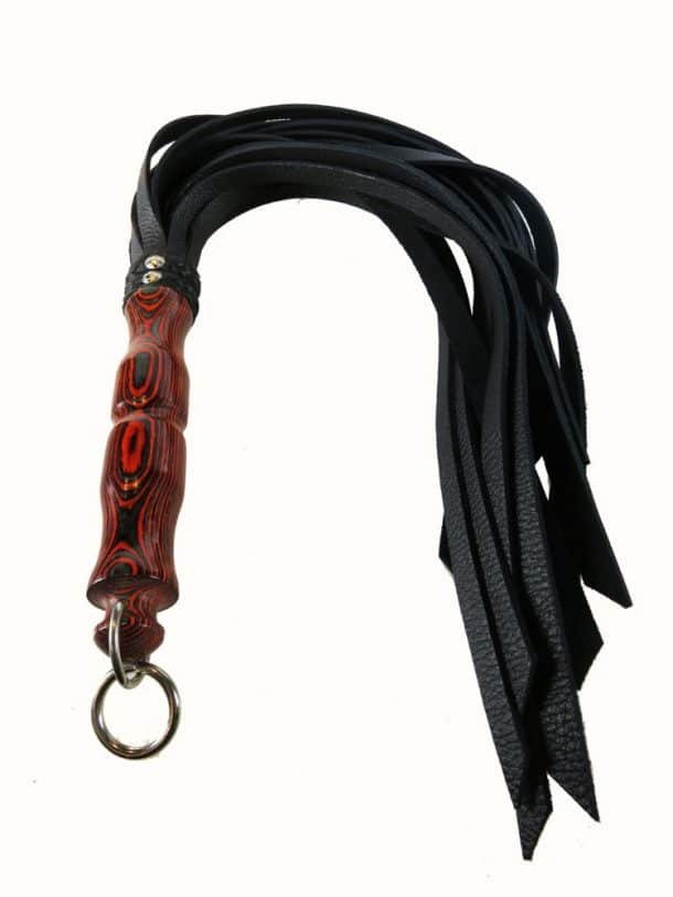 Leather Handcuff Belt - Purple Passion